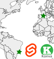 Geoexamples - Mapping with Svelte and Konva